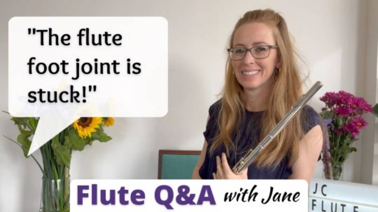 The flute foot joint is stuck!