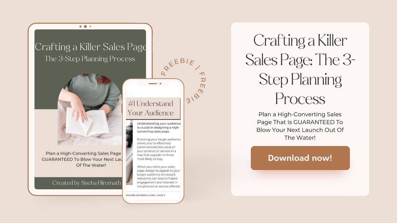 How to Plan a High Converting Sales Page!
