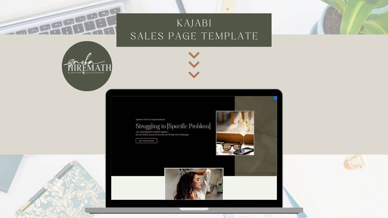 Luxurious Kajabi Sales Page Template for Boosting Conversions