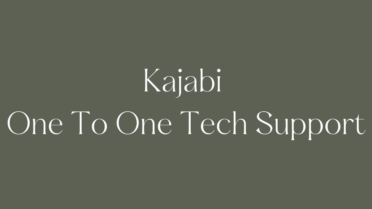 Kajabi One-on-One Tech Support from Sneha Hiremath