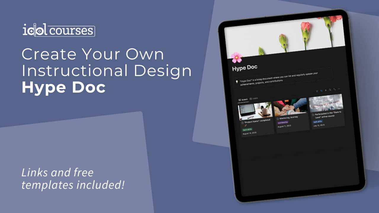 Create Your Own Instructional Design Hype Doc