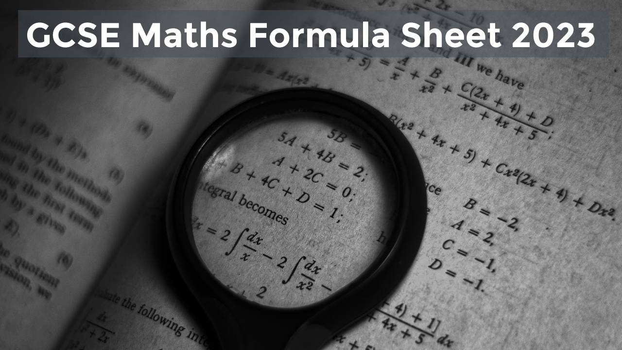 GCSE Maths Formula Sheet 2023 GCSE Maths Formula Sheet 2023