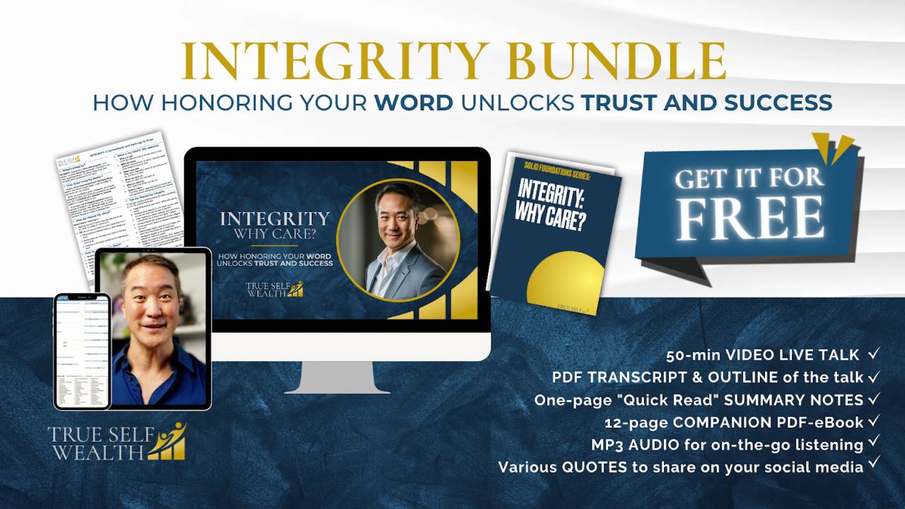 INTEGRITY BUNDLE: Video, Transcript, MP3 & Tools for Self-Leadership