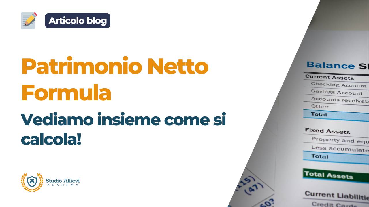 Patrimonio Netto Formula