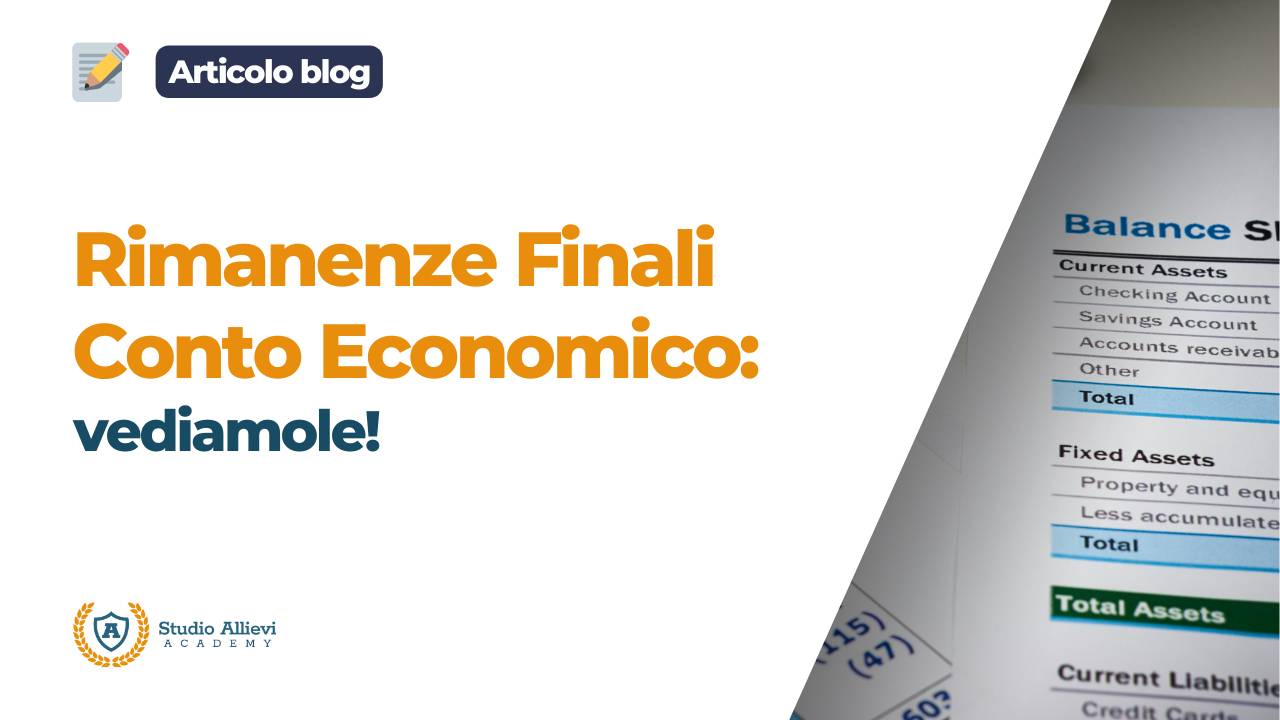 Rimanenze Finali Conto Economico