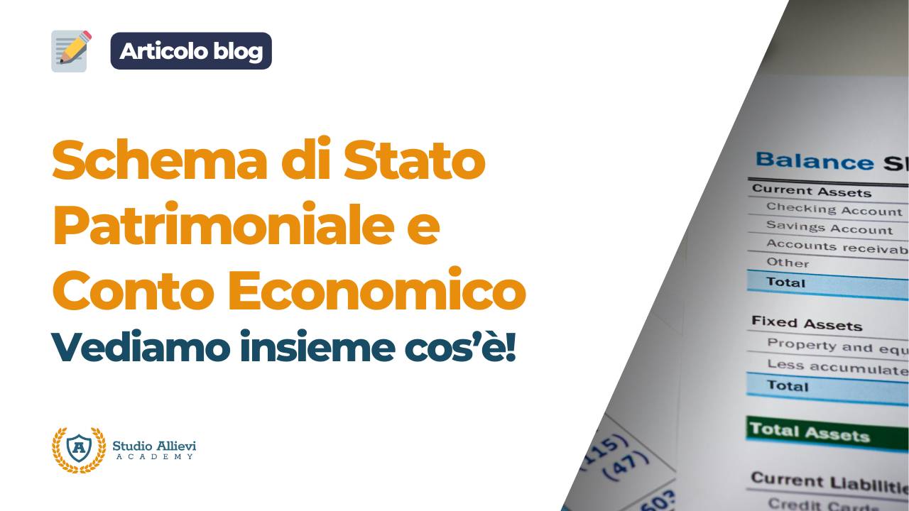 Schema di Stato Patrimoniale e Conto Economico