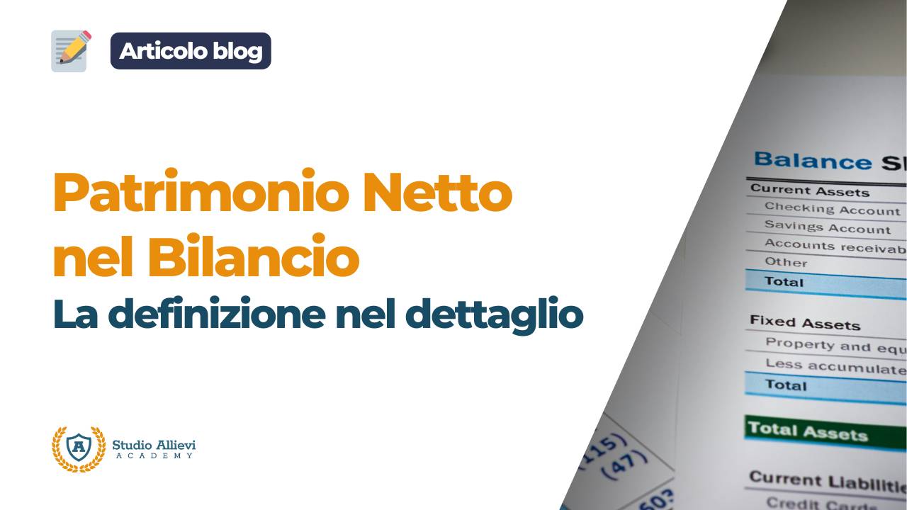 Patrimonio Netto nel Bilancio