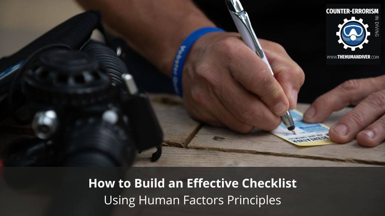 How to Building an Effective Checklist - Using HF Principles