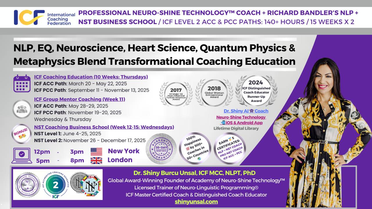 Become an ICF Coach🏅ICF Accredited NLP Based Neuro-Shine Coaching™