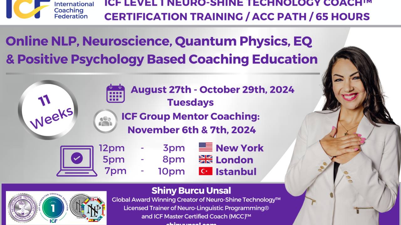 Become an ICF Coach🏅ICF Accredited NLP Based Neuro-Shine Coaching™