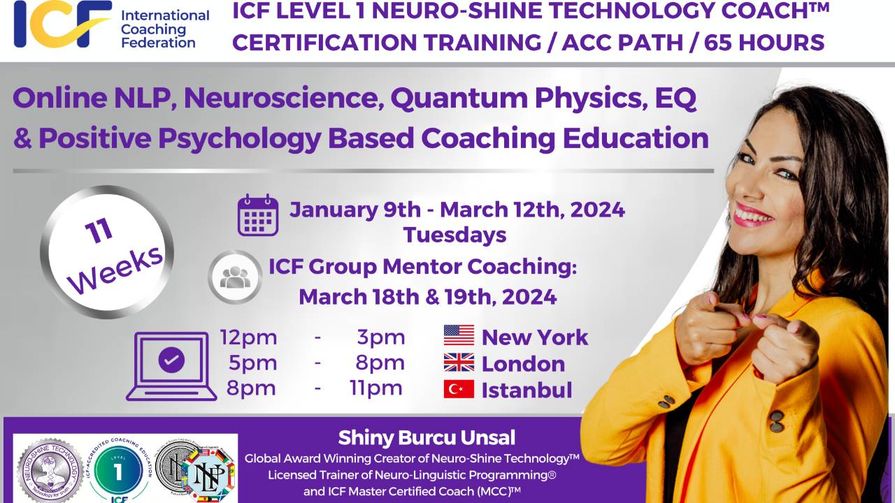 Become a Coach🏅NLP Based ICF Accredited Coaching Education - ACC Path