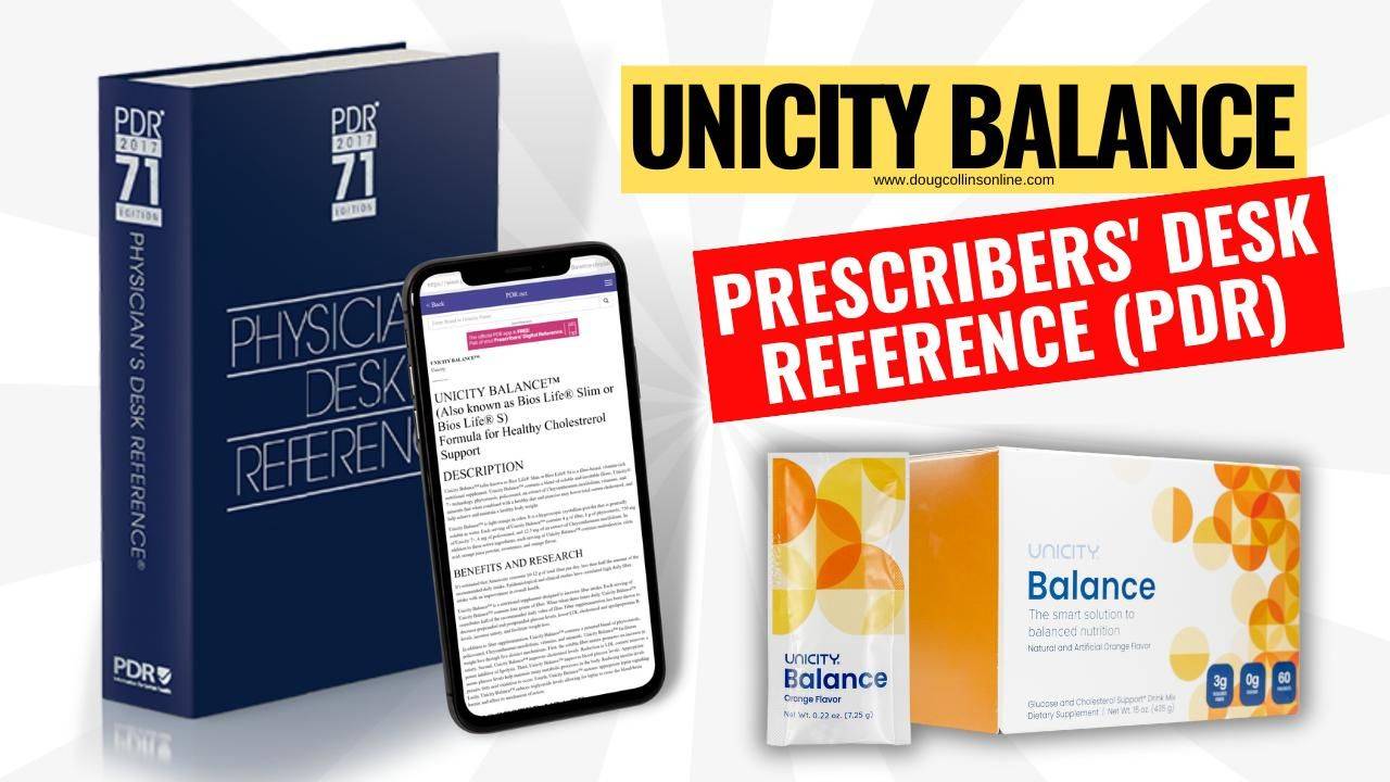Unicity Balance in the PDR: Helps Glucose & Cholesterol