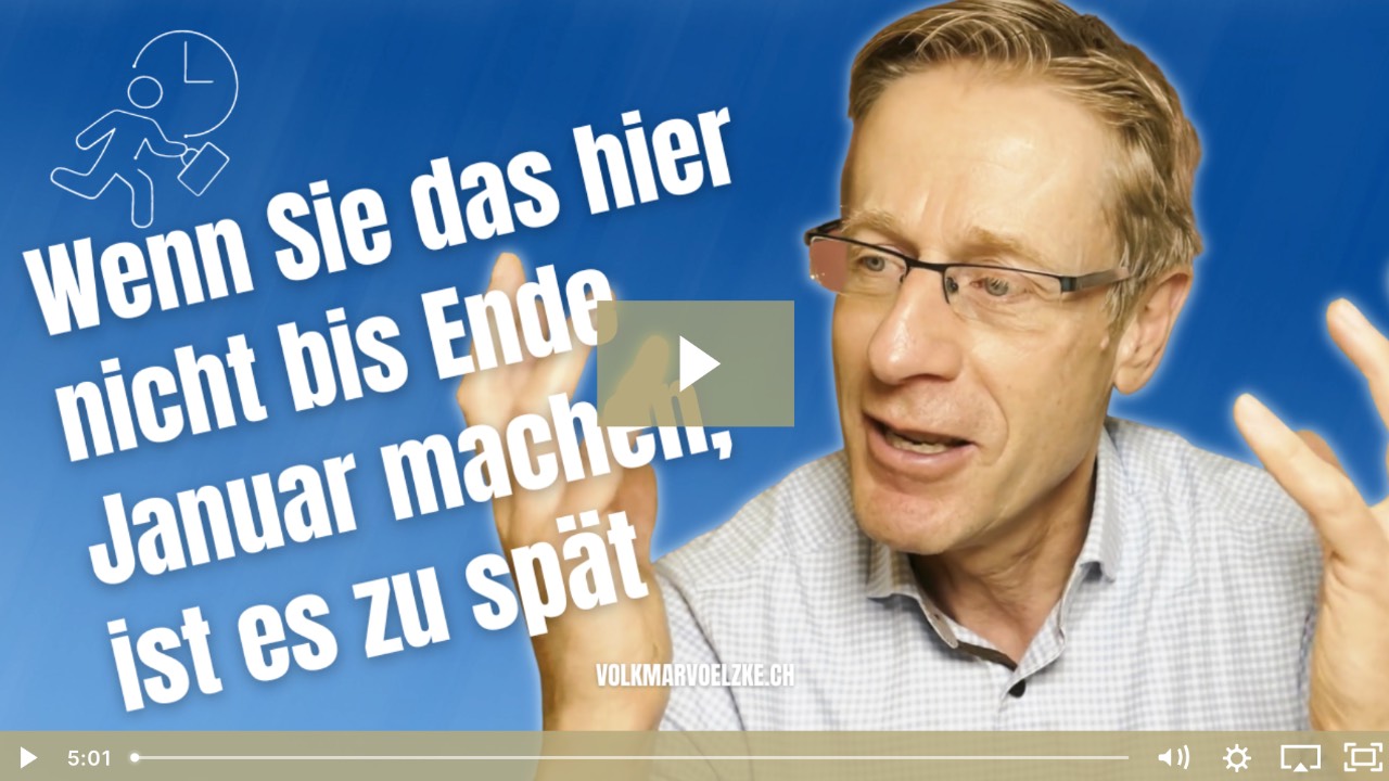 ⏰ Wenn Sie das hier nicht bis Ende Januar machen, ist es zu spät
