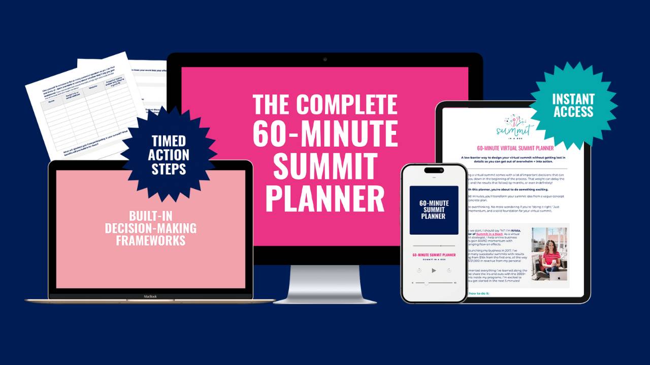 60-Minute Virtual Summit Planner by Summit in a Box®