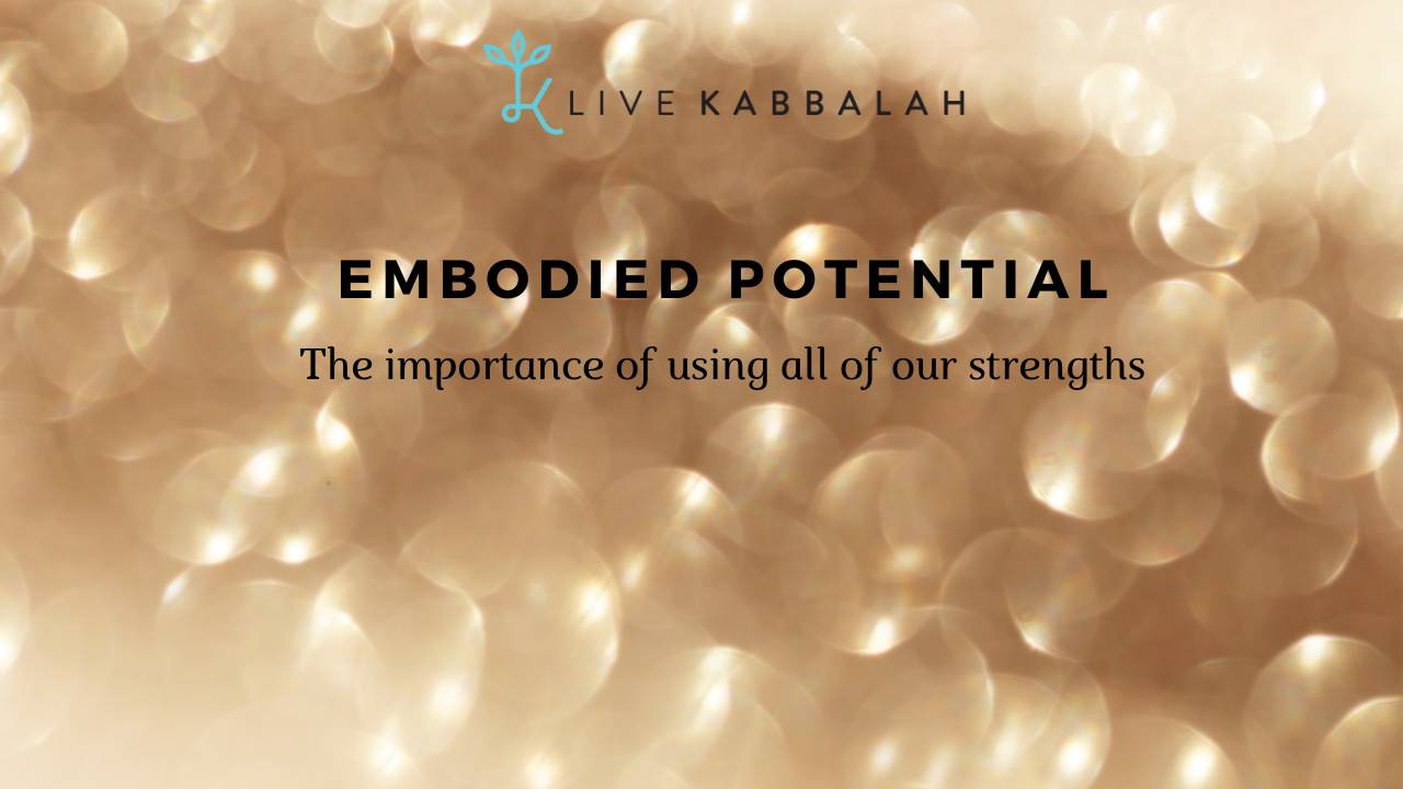 Embodied Potential- The Importance of using all of our soul strengths
