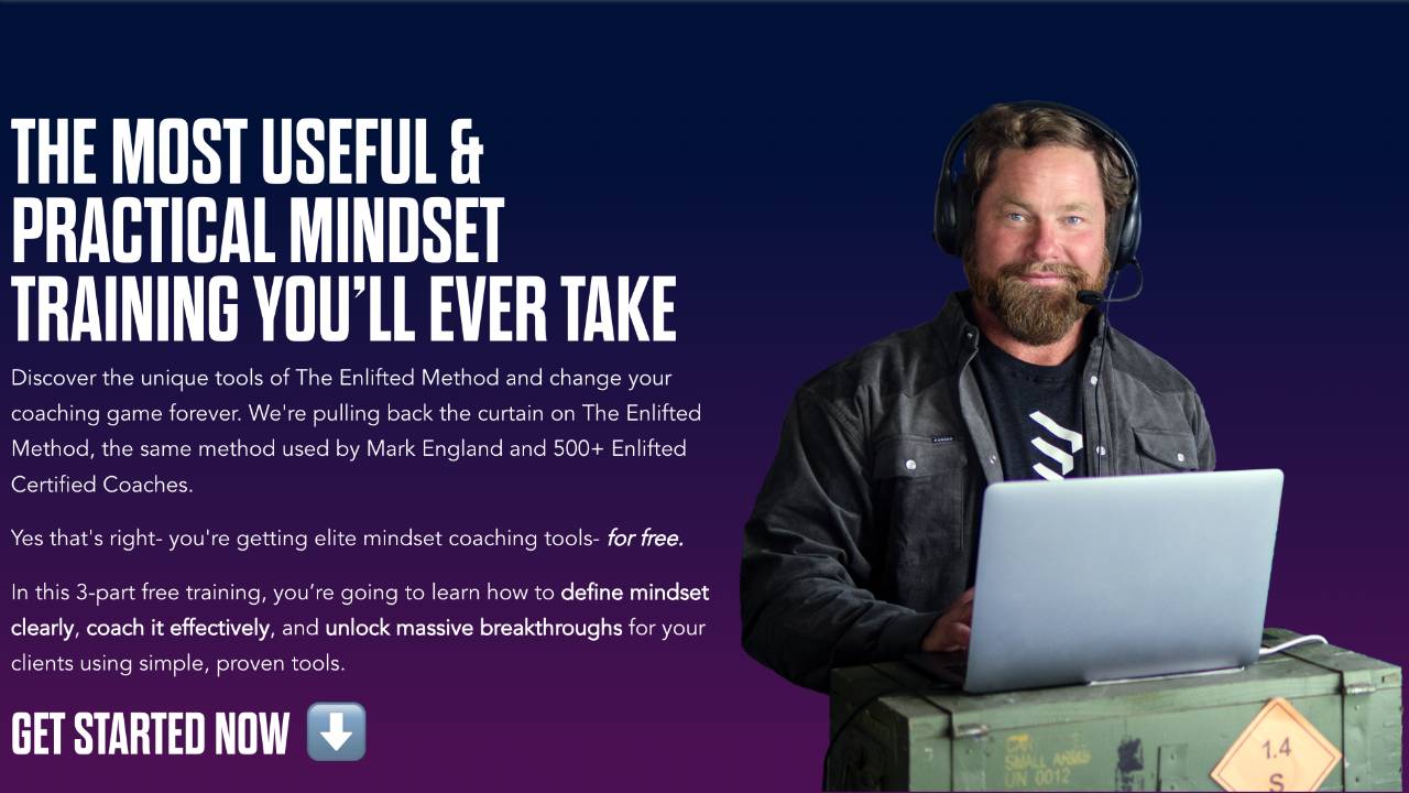 Free Mindset Training Course with Mark England | Enlifted