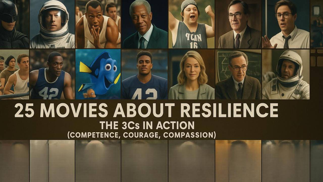 25 Movies About Resilience: The 3Cs in Action