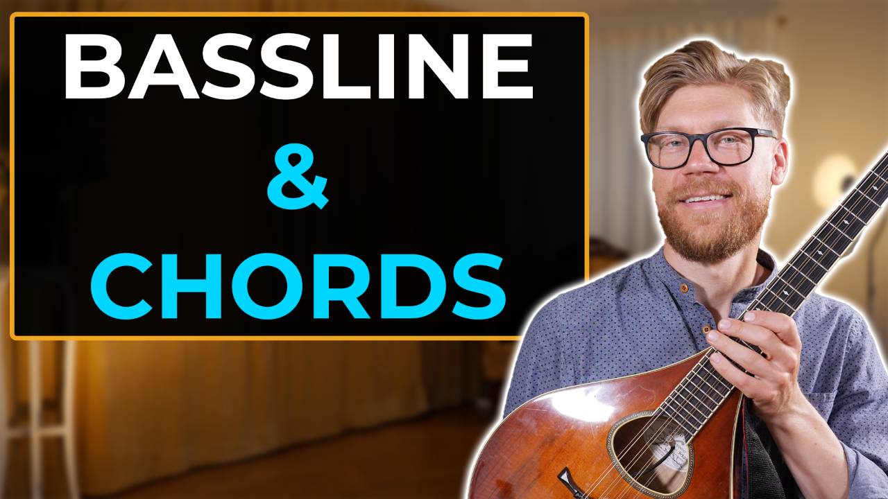 Octave Mandolin Lesson // Majblomman // Chords and Bassline