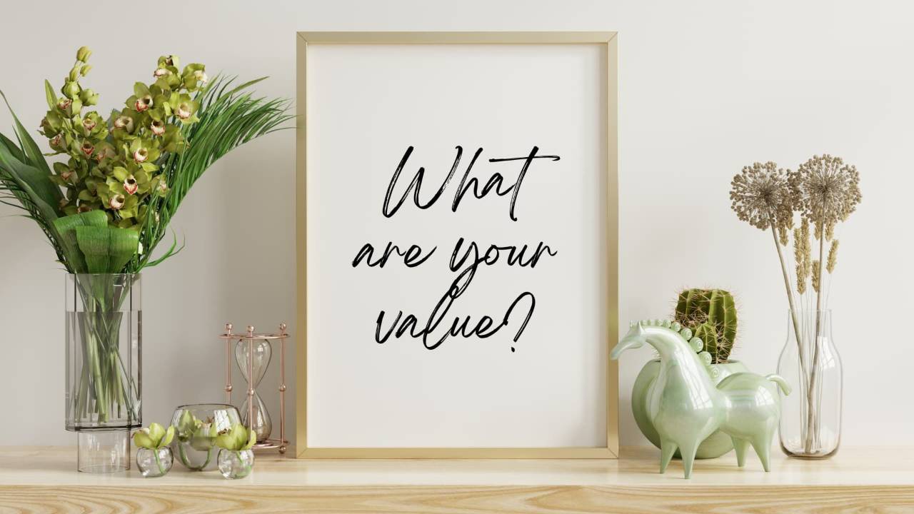 Identifying your values can give you a sense of direction and purpose.