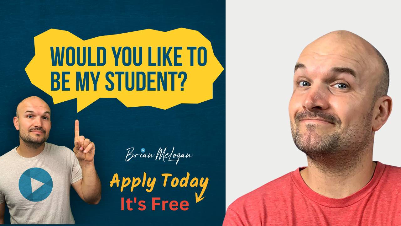 Would you like to become my student?