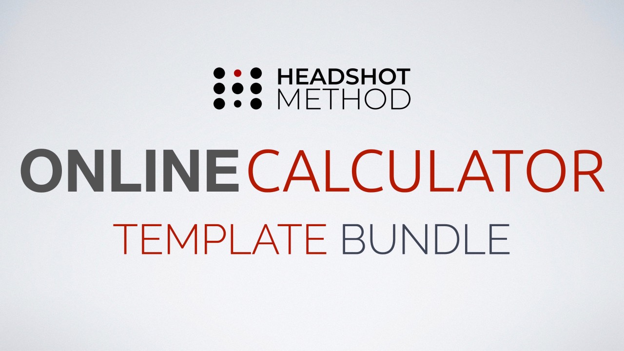 Online Calculator Template Bundle by Headshot Method