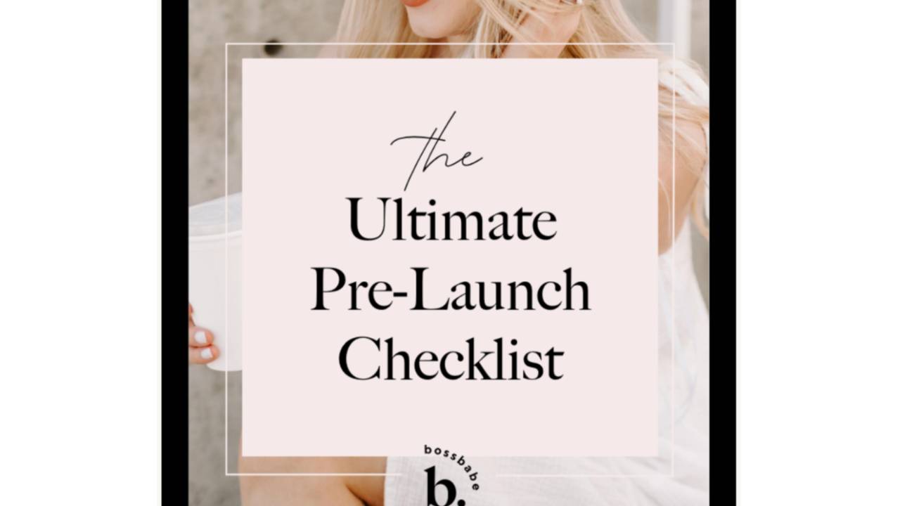 Launch Checklist PDF Opt-in Page