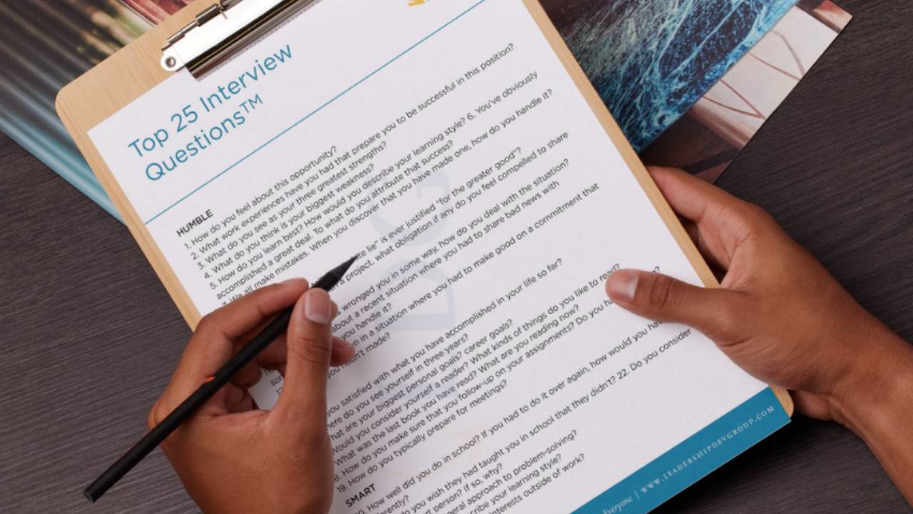 My Top 25 Interview Questions