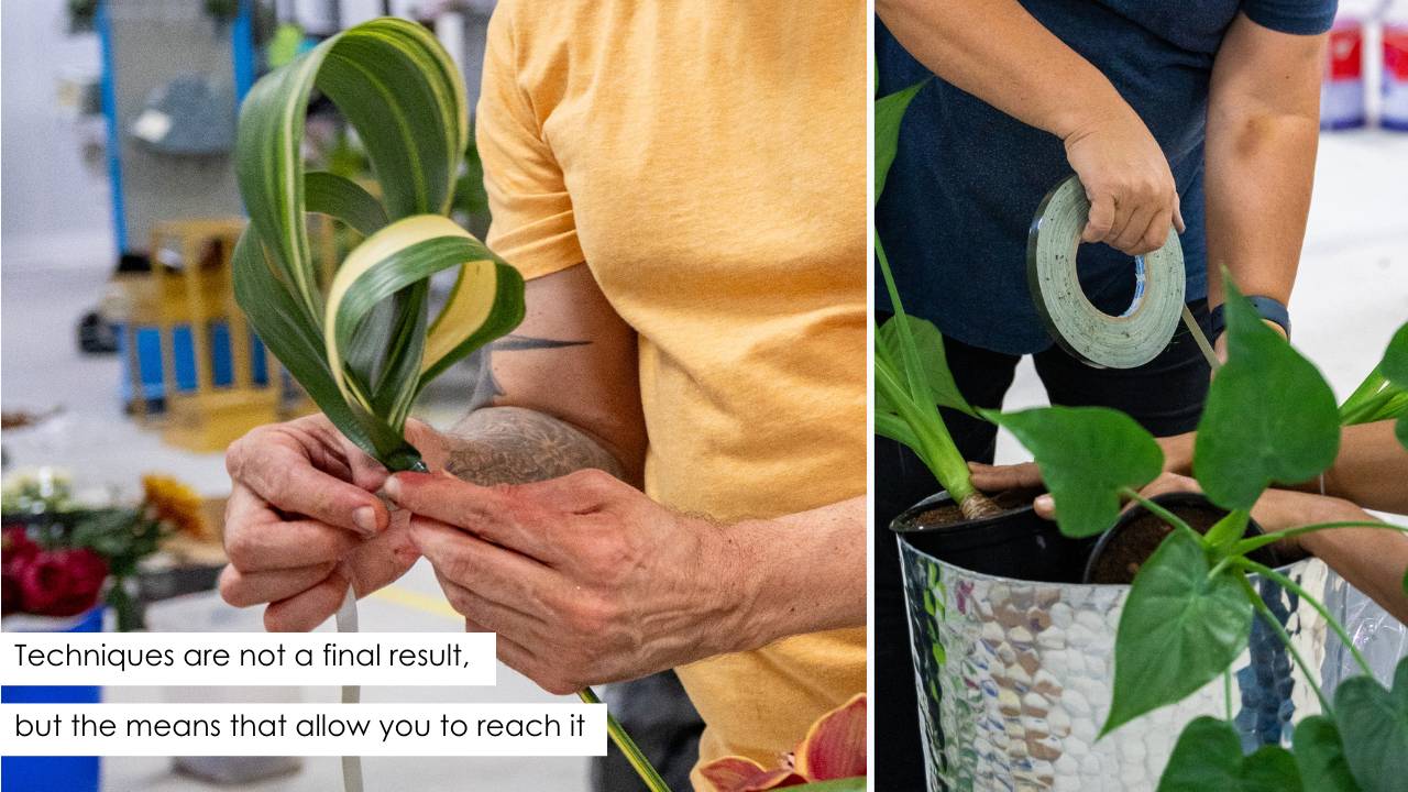 What is the best approach to learning floral techniques?