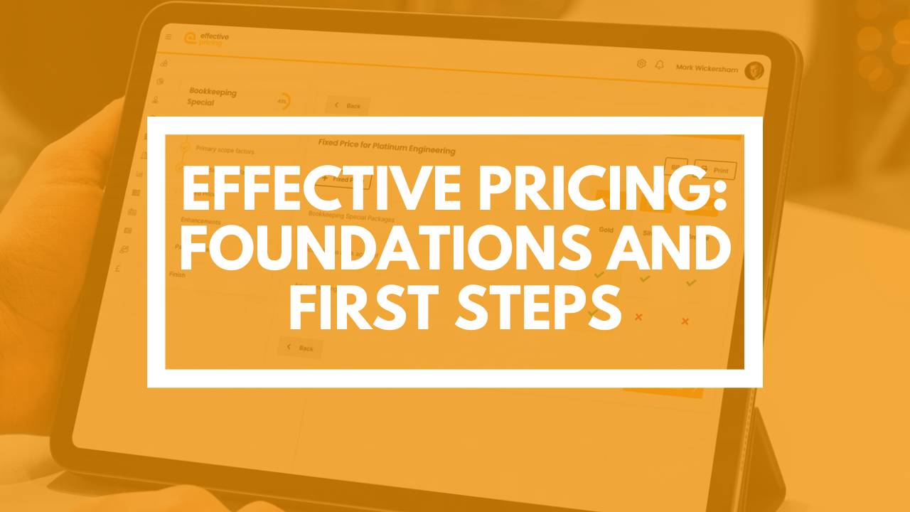 Unlock the Secrets of Effective Pricing: Foundations and First Steps