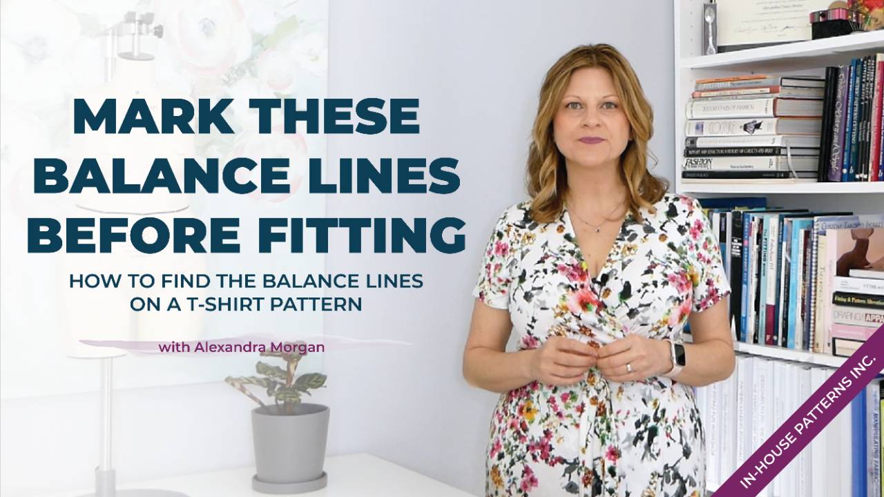 How to Mark Balance Lines on a Knit T-Shirt Pattern for Better Fit