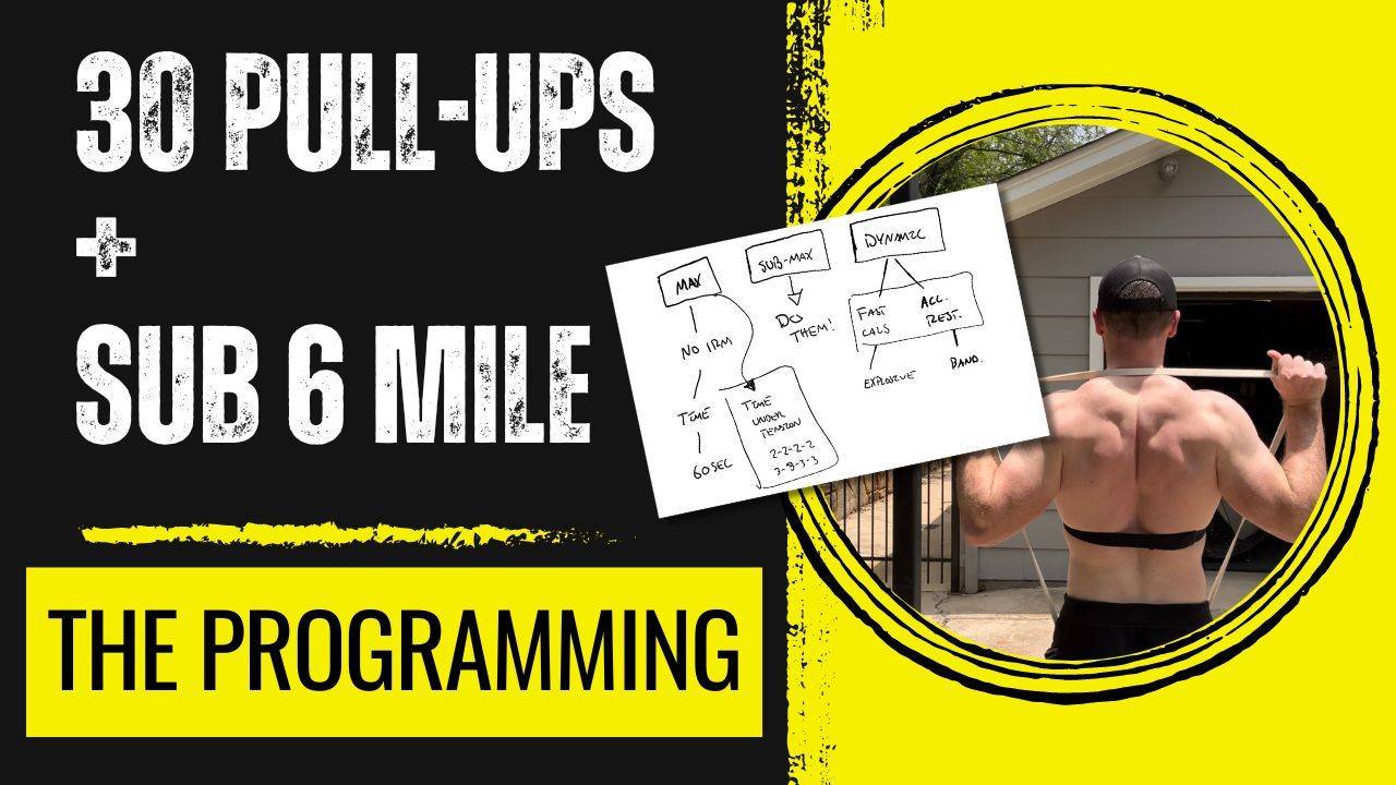 The Programming for Sub-6 Minute Miles and 30 Strict Pull Ups