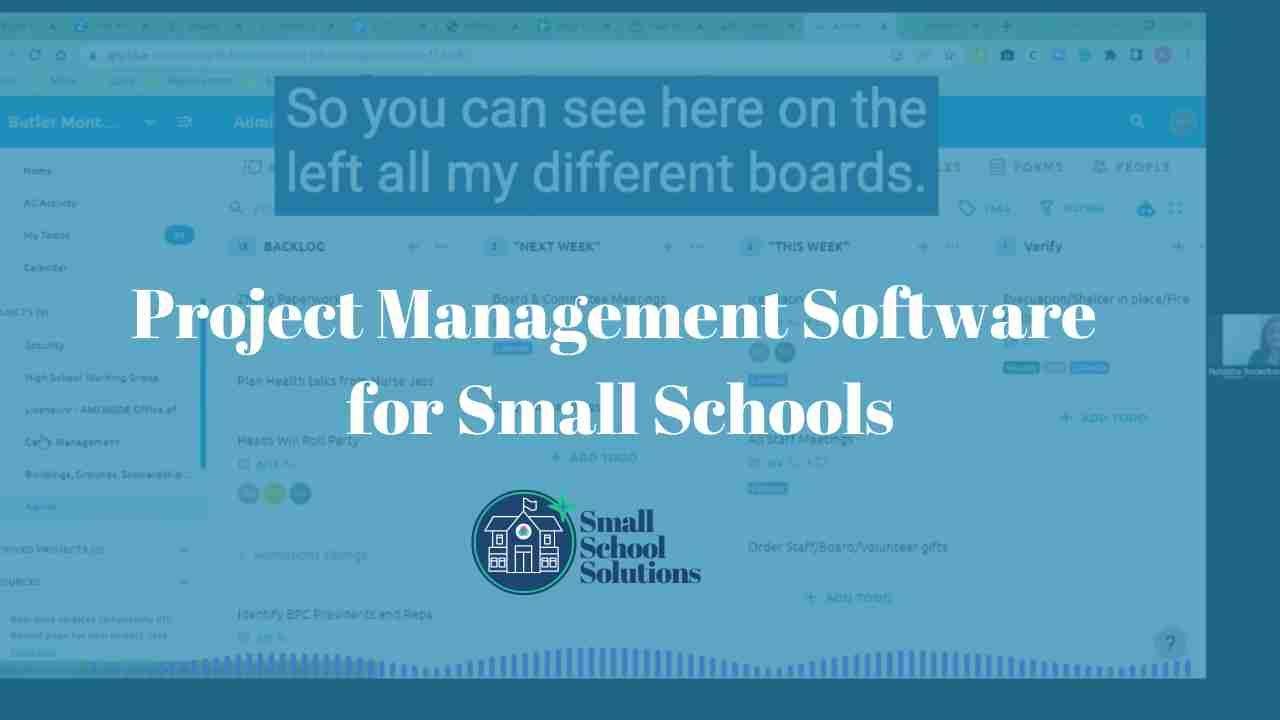 Project Management Software and Small Schools