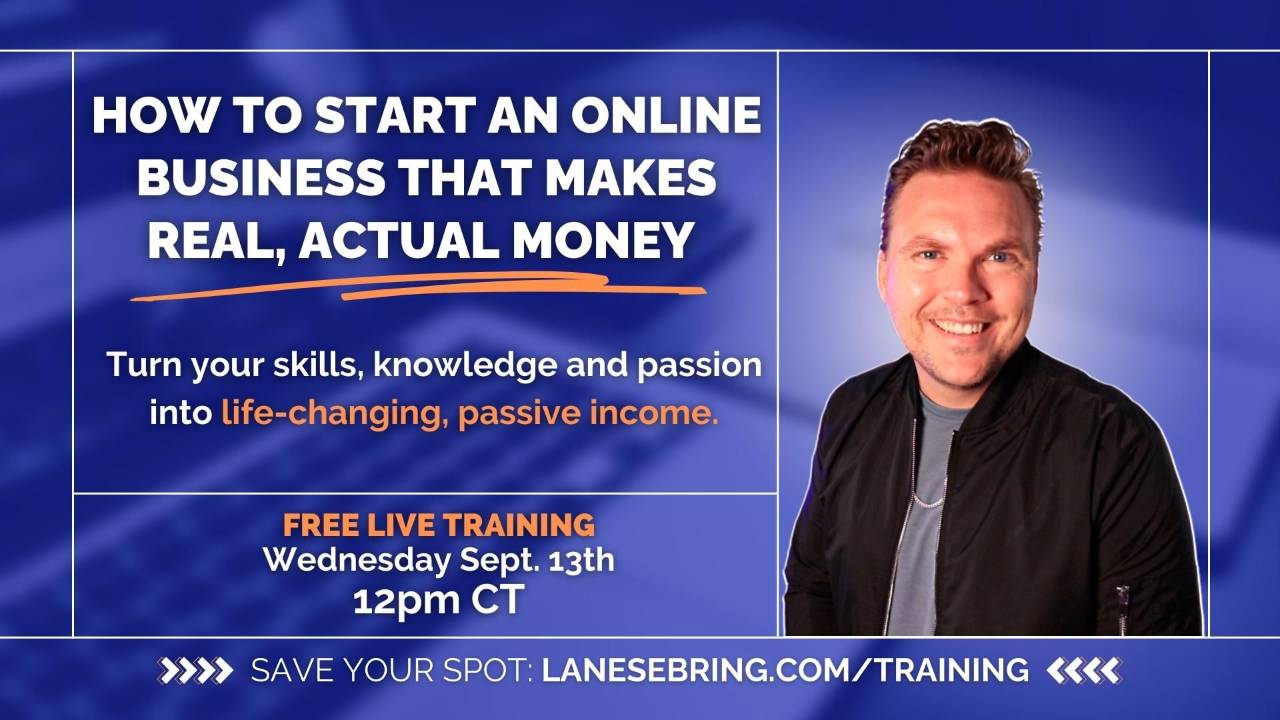 Register for How to Start an Online Business Live Training