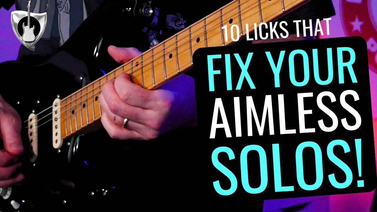 10 BEGINNER Blues Licks that FIX Your Aimless Soloing