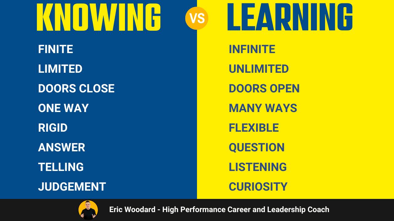 Knowing vs Learning