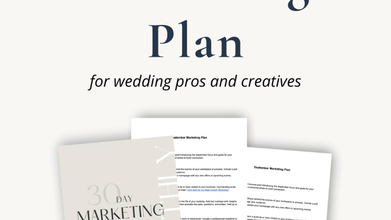 Free Monthly Marketing Plan