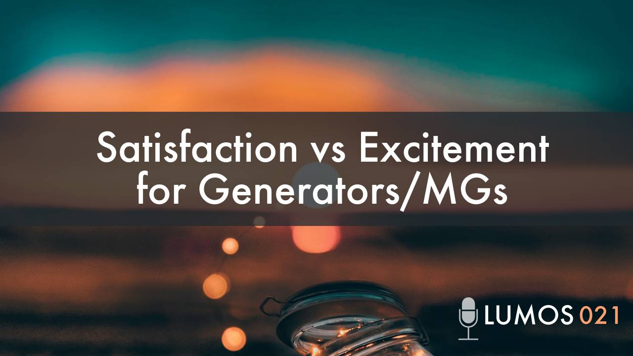 Satisfaction vs Excitement for Generators and Manifesting Generators