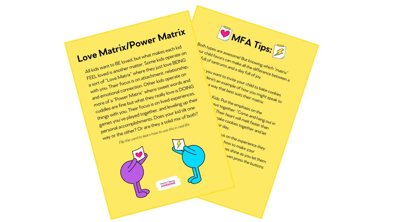 Find out where your kid falls on the Love/Power Matrix