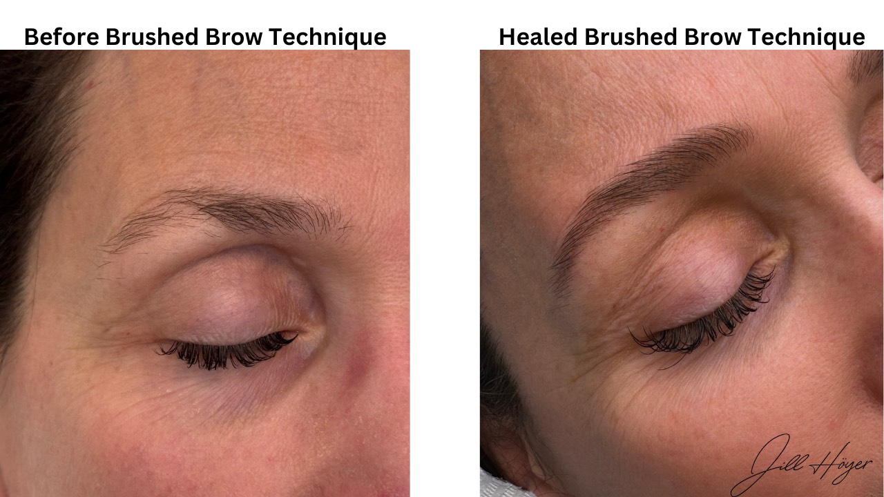 Brushed Permanent Eyebrow Technique