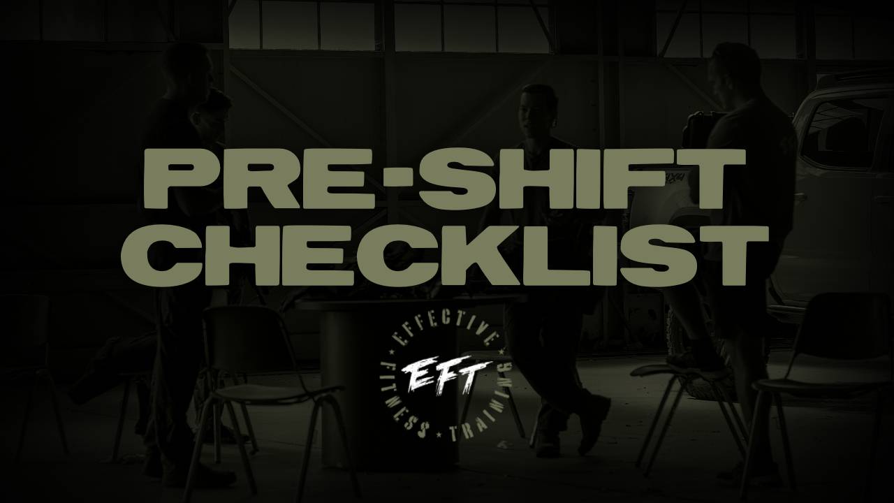 Pre-Shift-Checklist for Law Enforcement Officers