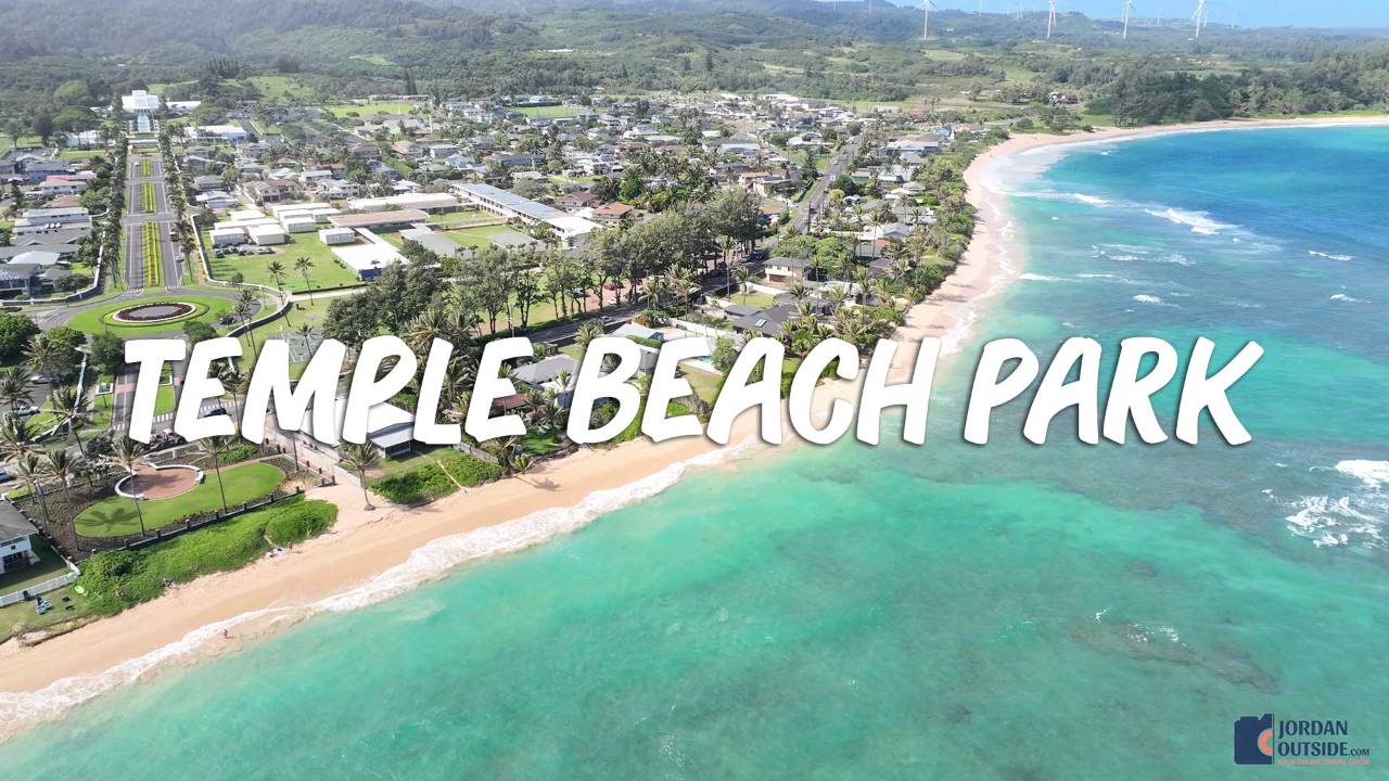 Temple Beach Park on the North Shore of Oahu, Hawaii