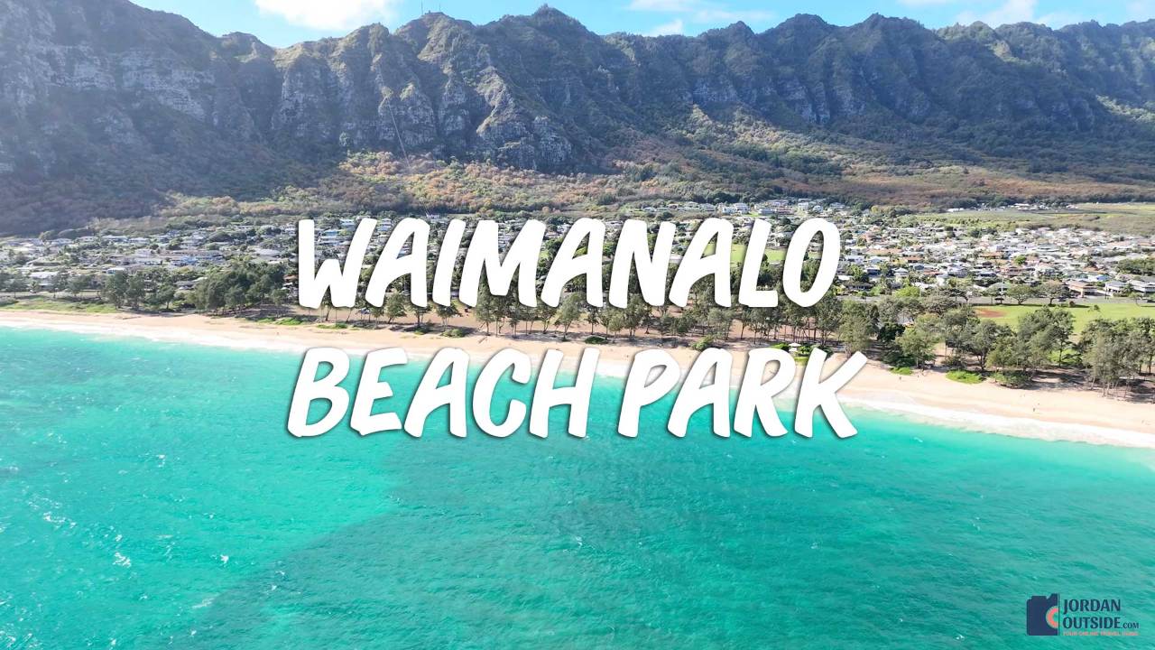 Waimanalo Beach Park on the Southeast Side of Oahu, Hawaii
