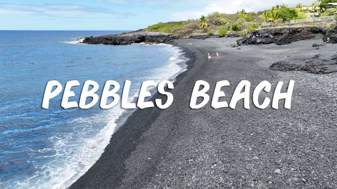 Pebbles Beach on the Big Island of Hawaii