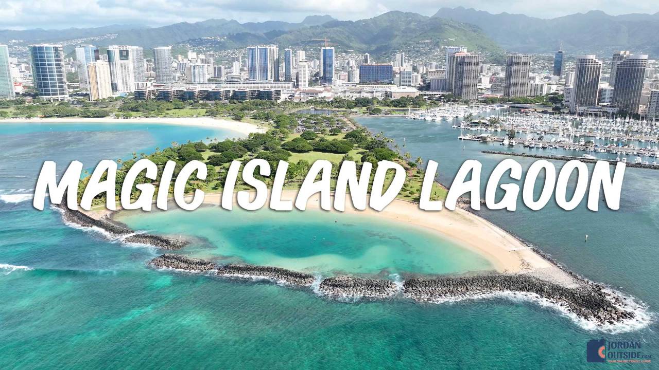 Magic Island Lagoon at Ala Moana Beach Park, Oahu, Hawaii