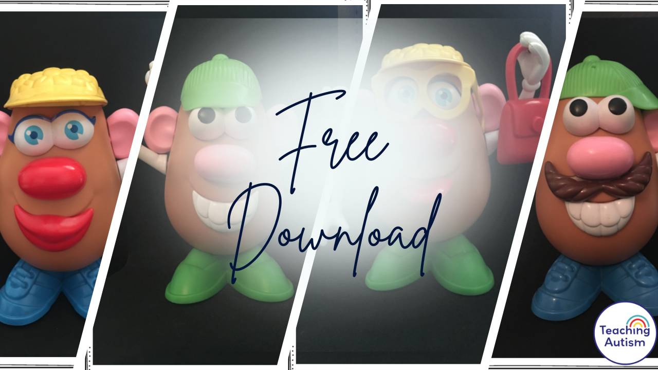 Free Mr and Mrs Potato Heads Task Box