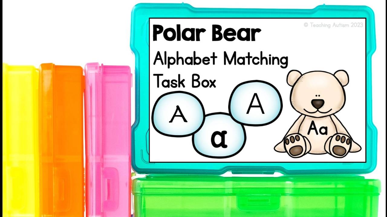 Free Polar Bear Task Boxes