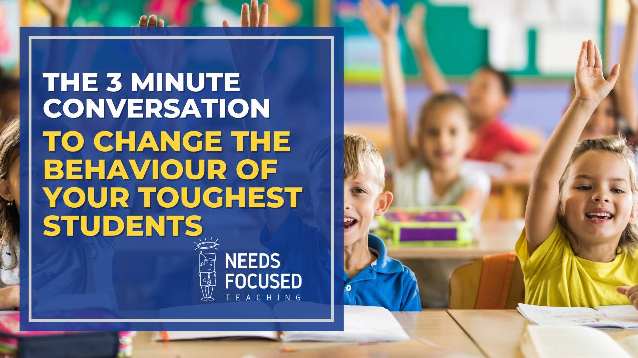 3 minute conversation to change student behaviour