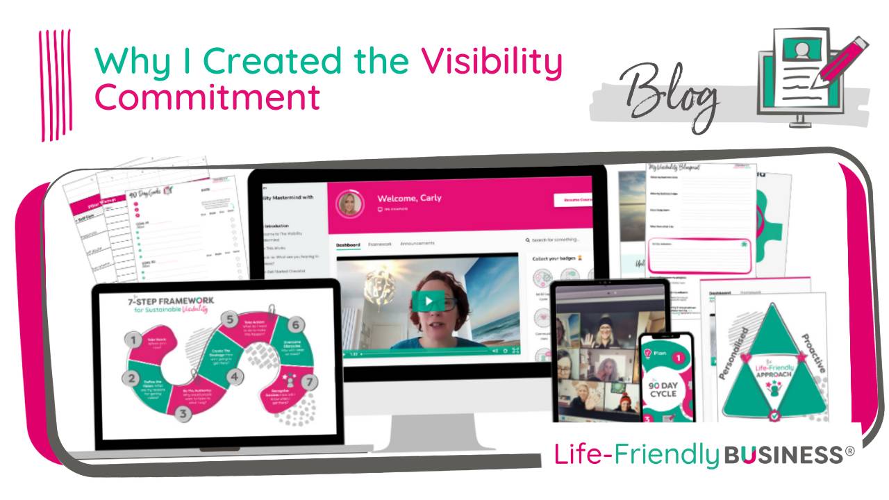 Why I Created the Visibility Commitment