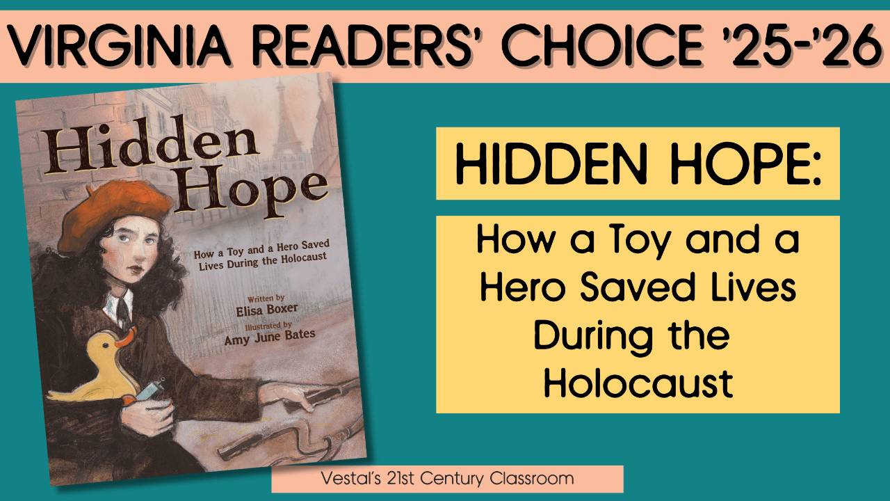 Virginia Readers' Choice: Hidden Hope by Elisa Boxer Activity Pack