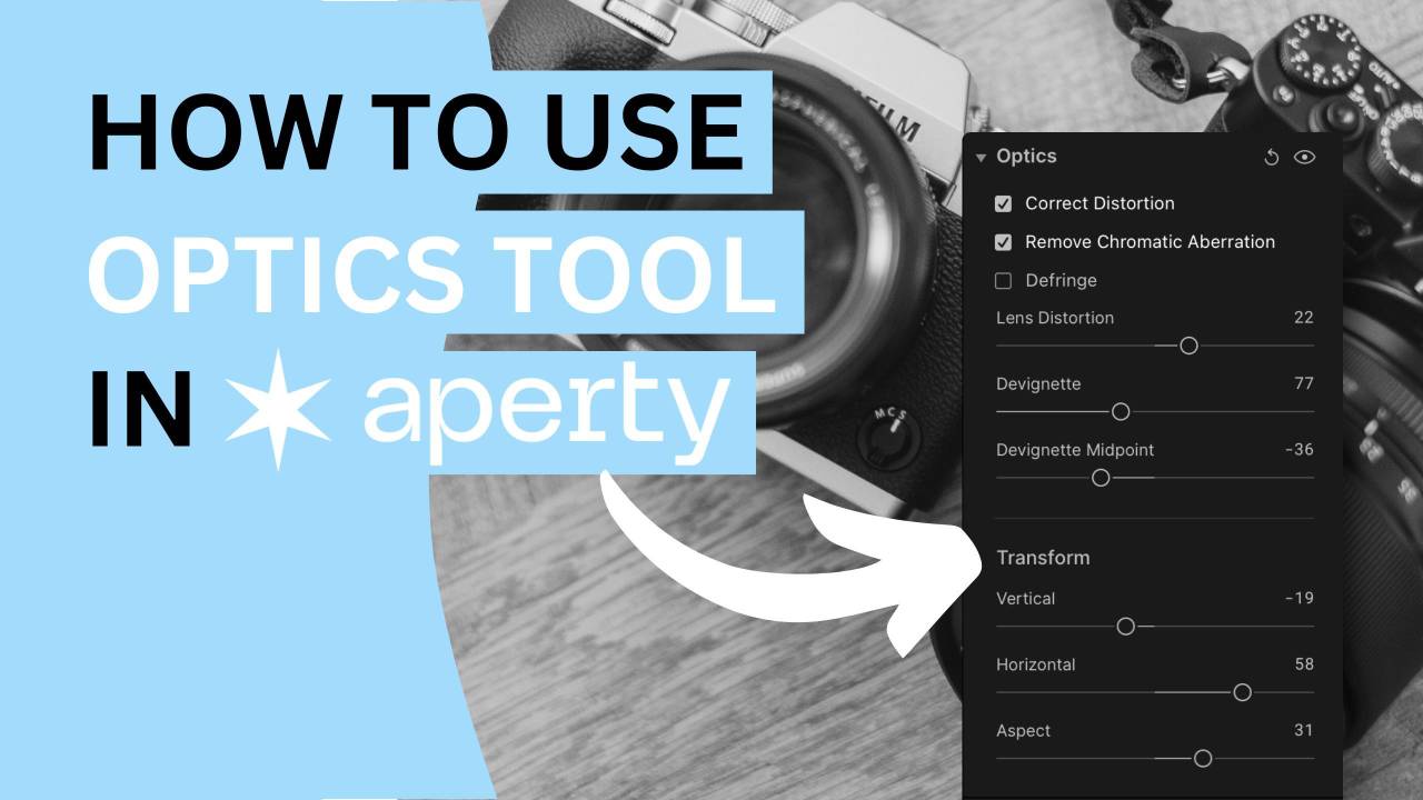 Aperty: How to use Optics tool